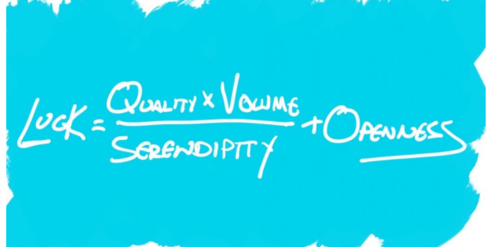 The Truth About Luck [a 4-part formula]